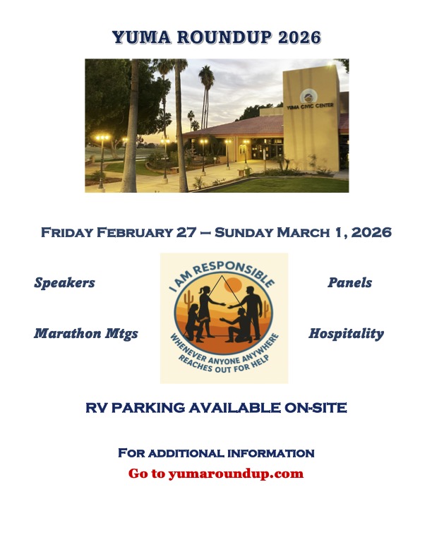 2026 Yuma Roundup - YUMA ALCOHOLICS ANONYMOUS